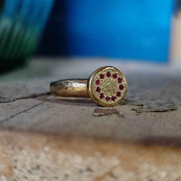 Anat Perez | Jewelry | Signet Ring 4k Solid Yellow Gold Signet Ring ...